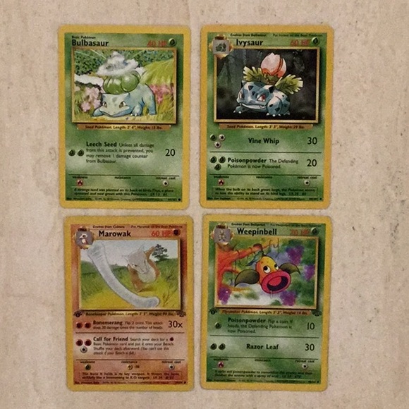 Pokemon | Other | Pokemon Cards 999 1st Edition Marowak Weeinbell ...